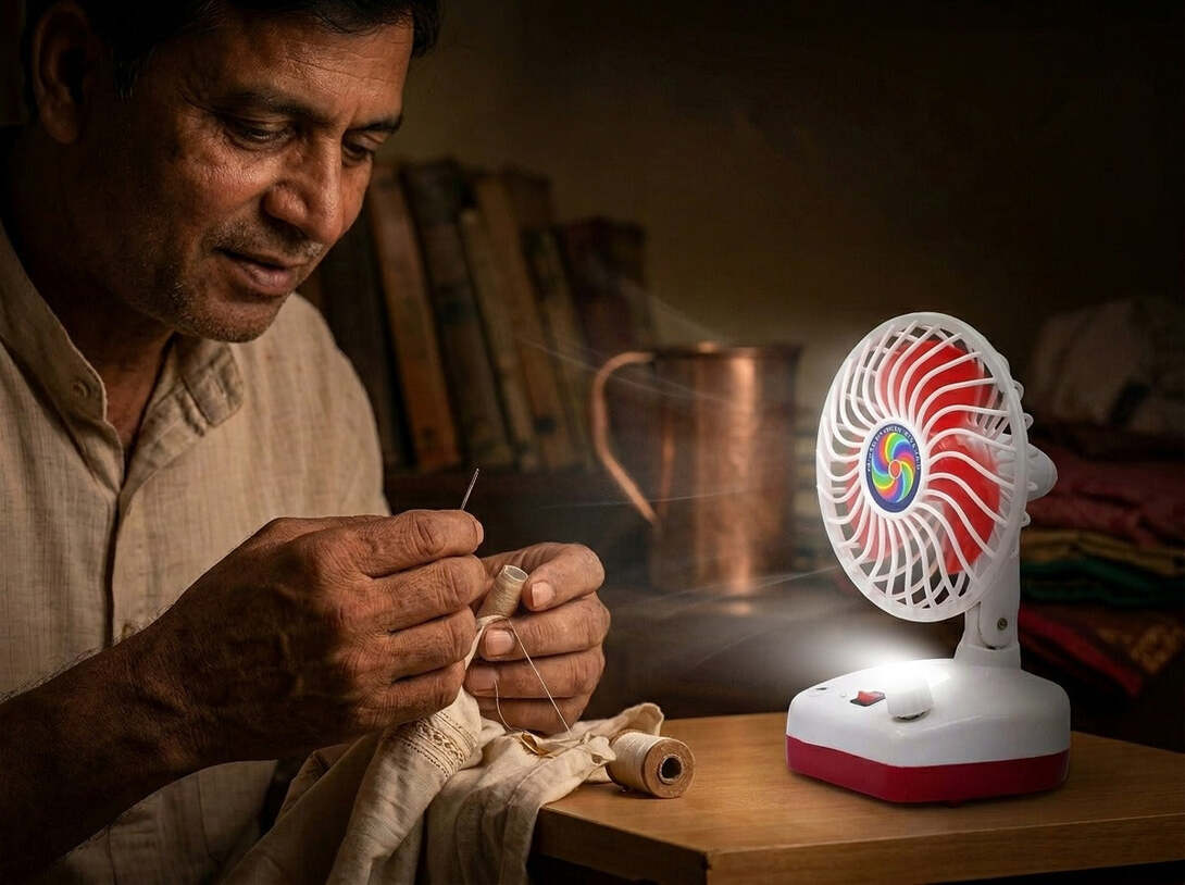 Gadgetlane -Rechargeable High-Speed Fan with Emergency Light-BM @379 ...