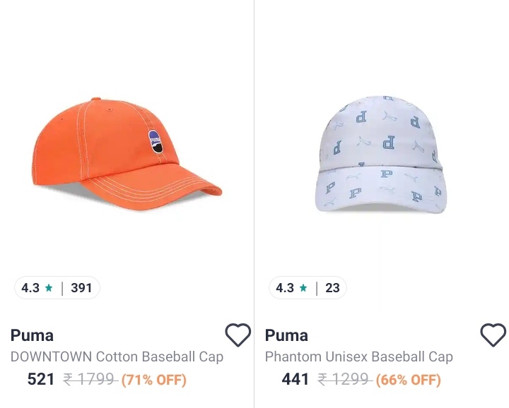 Puma Caps Up to 71% Off | Desidime
