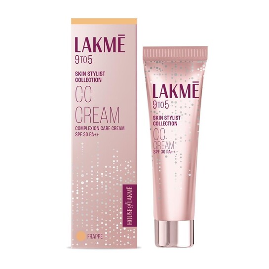Lakme 9 to 5 CC Cream Frappe | 90% lightweight moisturizing cream ...