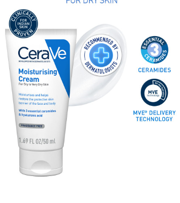 CeraVe Moisturizing Barrier Repair Cream with Ceramides & Hyaluronic ...