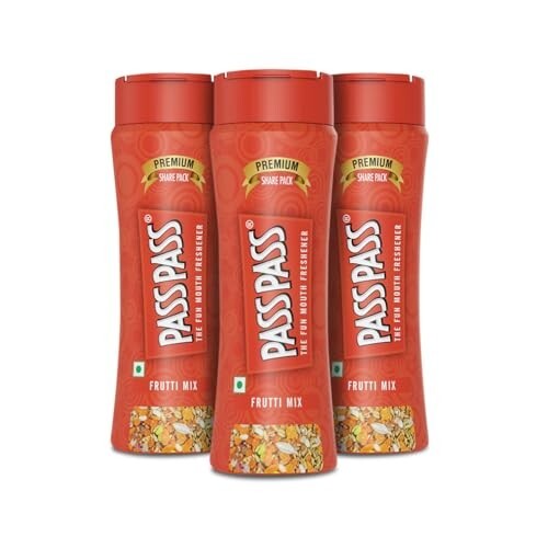 Pass Pass Frutti Mix Dried Fruit Based Mouth Freshener Pack of 3-115g ...