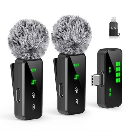 GRENARO Mic for YouTube Wireless, 3-Level Adjustable Noise Cancellation ...