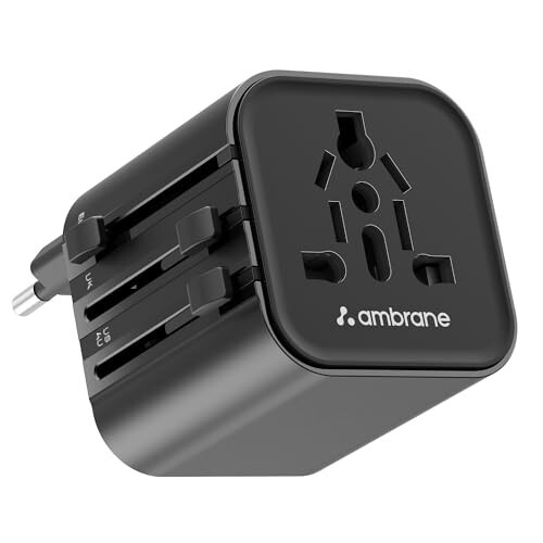 Ambrane Universal Travel Socket (ATA-03, Black) | Desidime