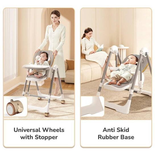 Marshmallow Smart High Chair For Kids 2-in-1 Multipurpose High Chair ...