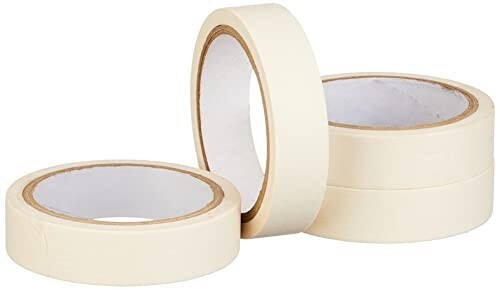 Amazon Brand - Solimo Masking Tape - 24mm 20 mtrs - Pack of 4 | Desidime