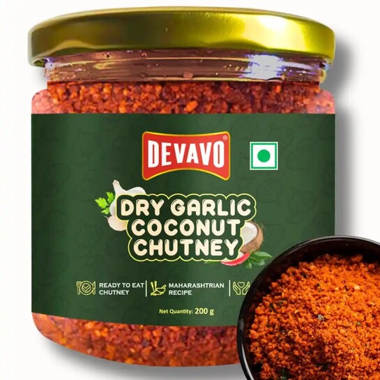 Zepto : Devavo Dry Garlic Coconut Chutney 200 g (Location Specific ...