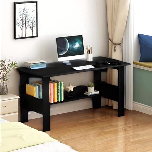 MATTERHORN Engineered Wood Office Table, Work from Home Table with ...