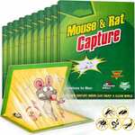 topinon Rat Trap Mouse Trap Rat Pads Glue Pad Rat Cather Gum Pad for ...