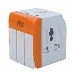 rts Universal Conversion Multiplug travel adapter with Individual ...