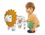Crackles DIY 3D Paper`s Cardboard Folding Coloring Craft Animals Series ...