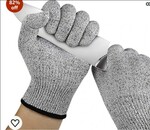 SOPTOOL Rubber Anti Cut Hand Gloves | Anti Cutting Cut Resistant Hand ...