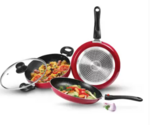 MILTON Pro Cook Kitchen Jewel ,Maroon Induction Bottom Non-Stick Coated ...