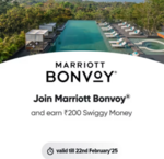 Join Marriott Bonvoy and earn 200 Swiggy Money | DesiDime