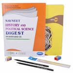 Navneet Youva Happiness Combo History and political science Study Kit 2 (1 Digest + 3 Subject ...