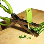 ARTO Multi-Functional Stainless Steel Kitchen Knives 5 Layers Scissors ...