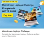 Mainstream Laptop Challenge - Complete & Win 10 Coins | DesiDime