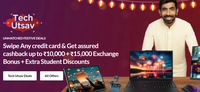 Lenovo Tech Utsav - Swipe Any Credit Card & Get Assured Cashback Up to Rs.10000 + Rs.15000 ...