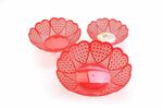 Nayasa Heart 3 Piece Plastic Fruit Basket Set | Fruit Basket for ...
