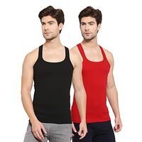 sporto Men's Round Neck Solid Vest, Premium Super Soft Cotton, Ultra ...