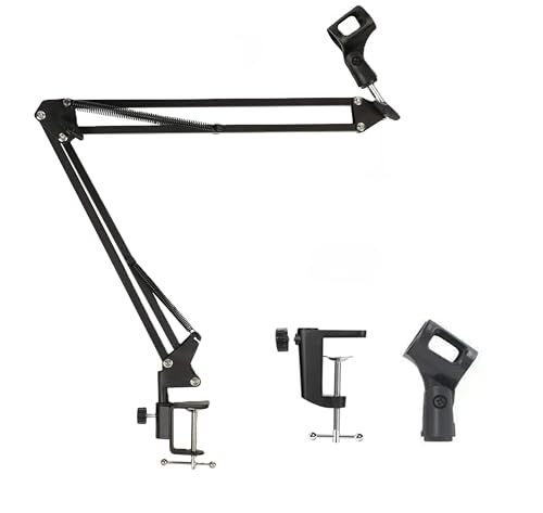 Powerpak NB-35 Microphone Stand with Suspension Boom Scissor Arm Stand ...